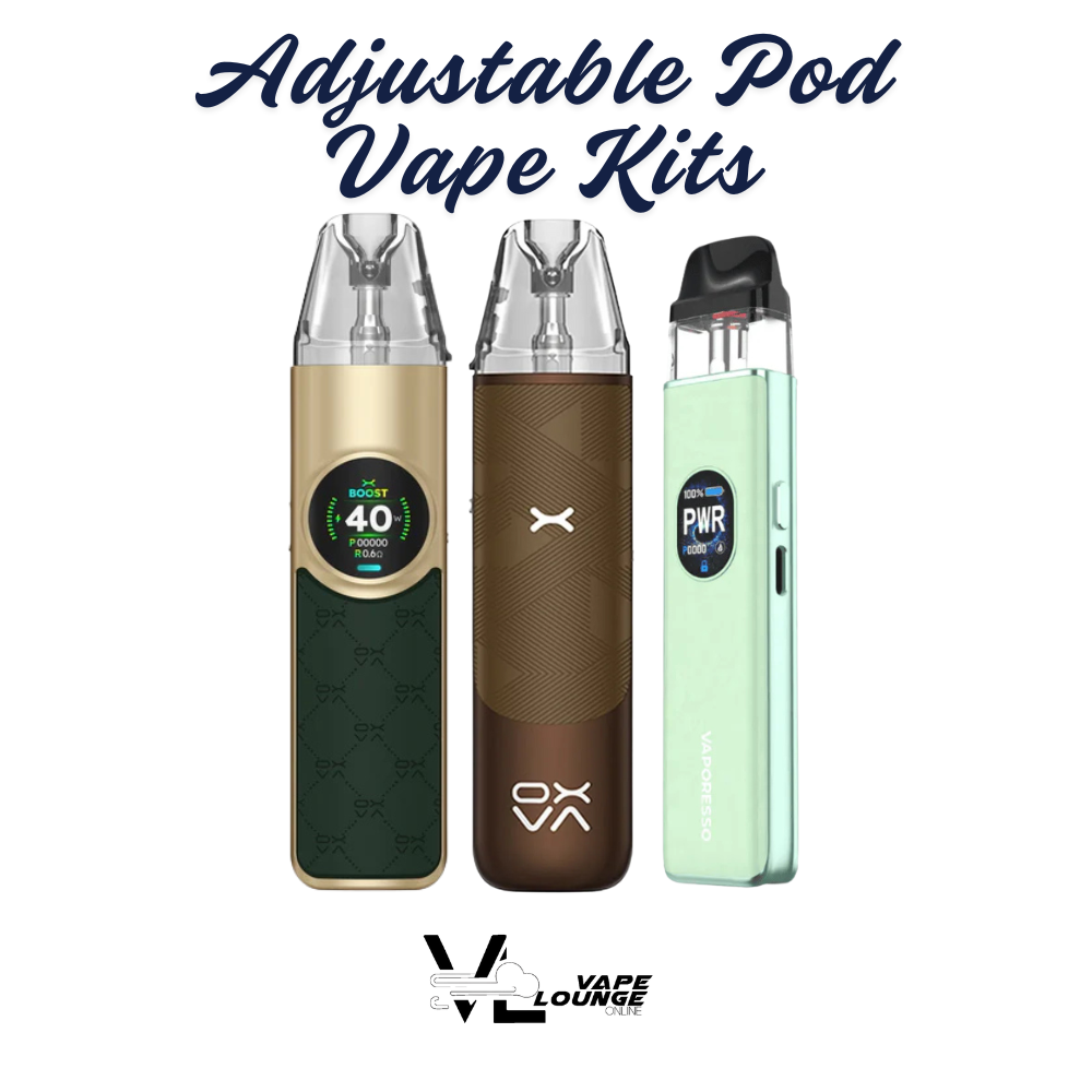 Adjustable Pod Vape Kits UK | Variable Airflow | Vape Lounge